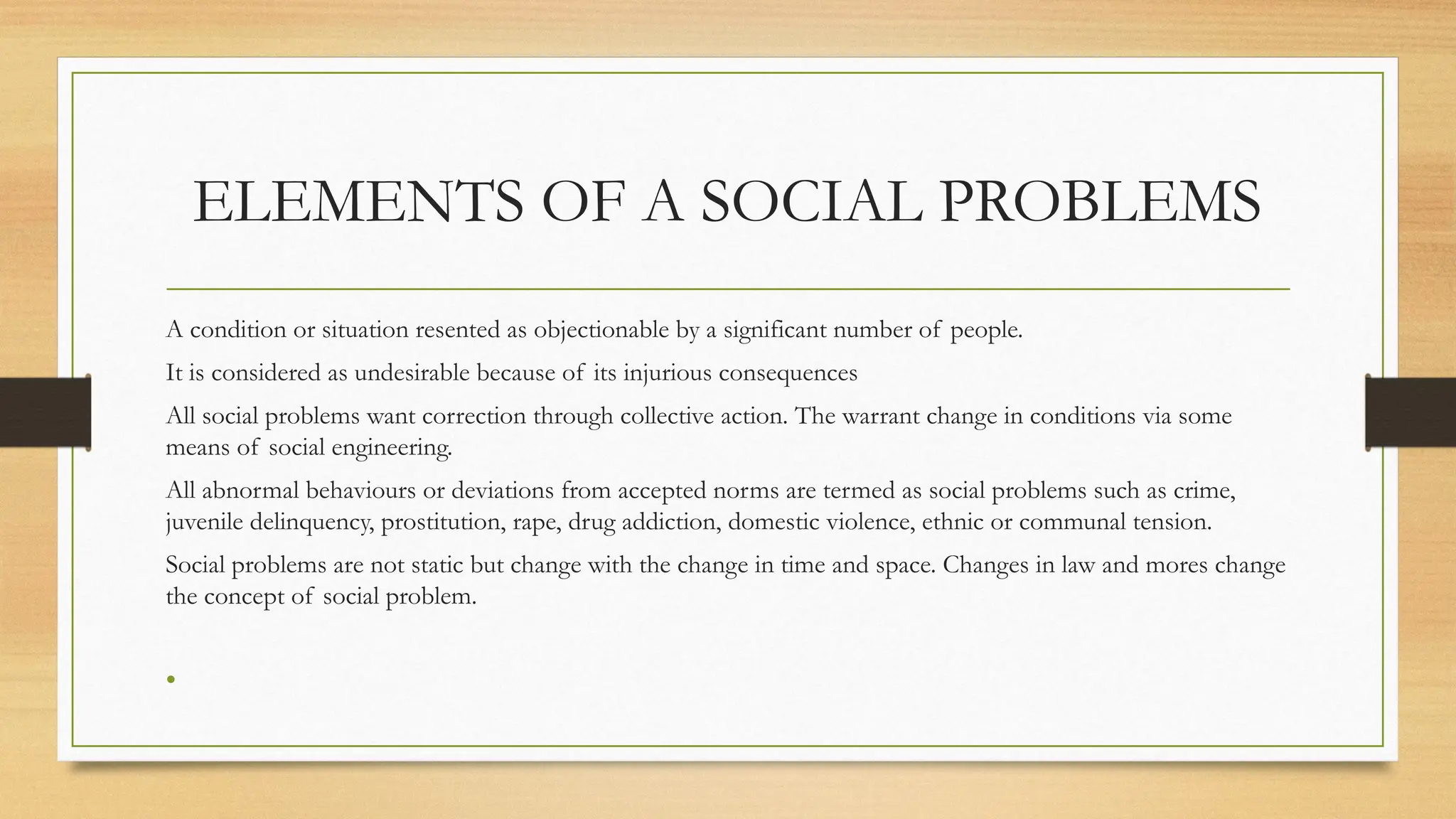 Introduction to Social Problem - Presentation | PPTX