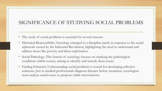 Introduction to Social Problem - Presentation | PPTX