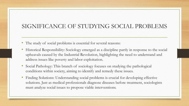 Introduction to Social Problem - Presentation | PPTX