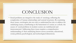 Introduction to Social Problem - Presentation | PPTX