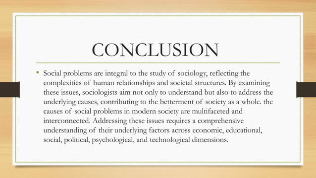 Introduction to Social Problem - Presentation | PPTX