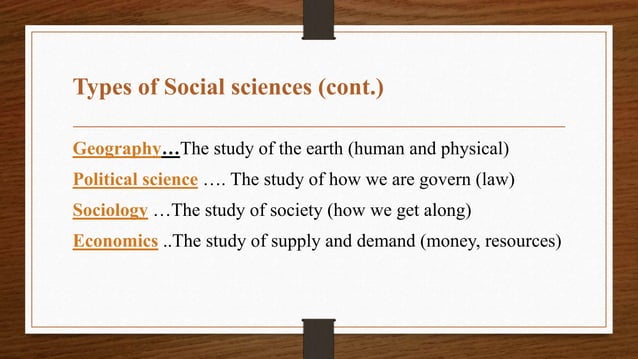 Introduction to social sciences | PPT