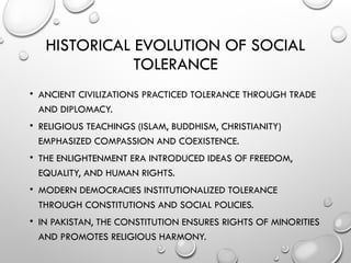 Introduction_to_Social_Tolerance and its importance in our society. | PPTX