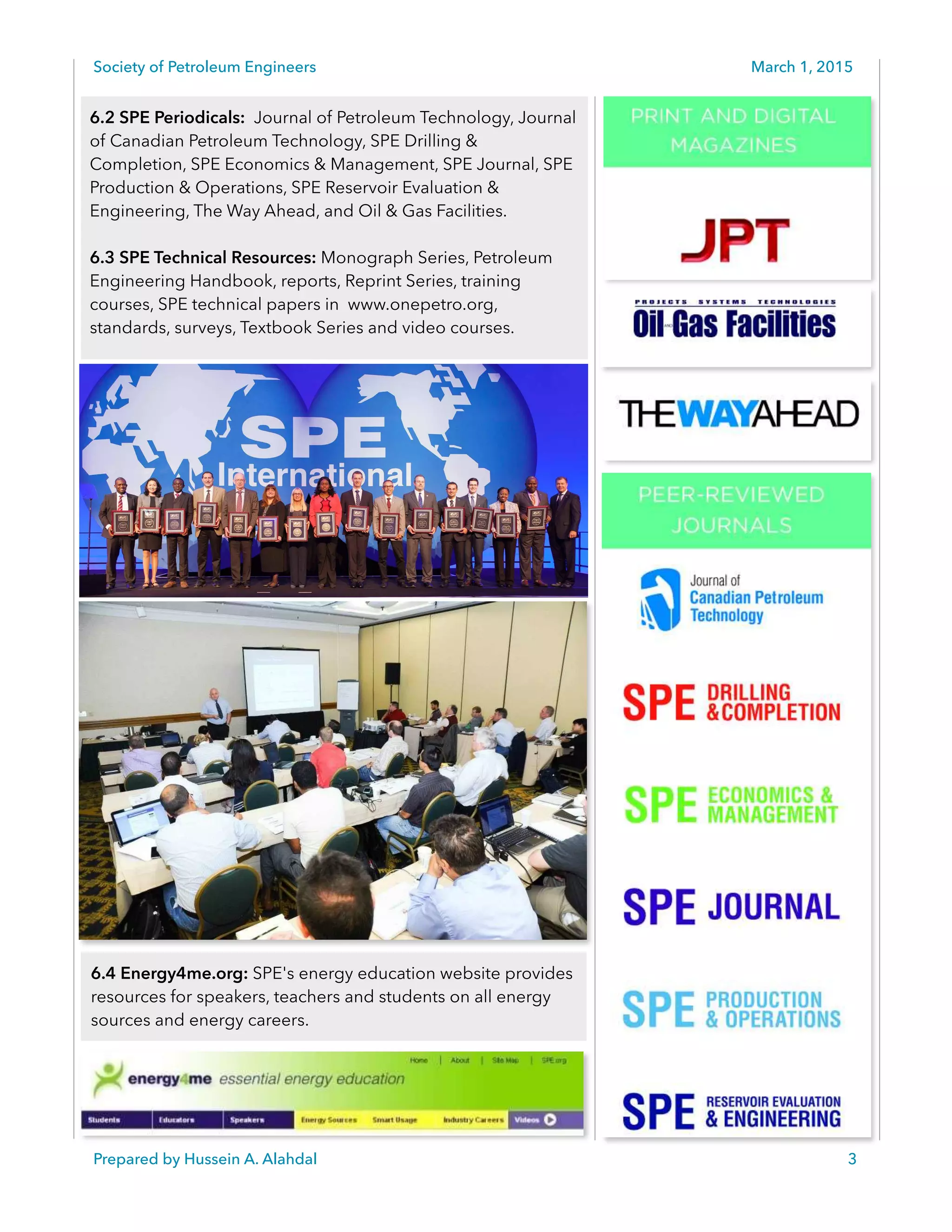 Introduction to Society of Petroleum Engineers | PDF