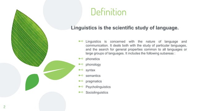 Introduction to Linguistics | PPTX