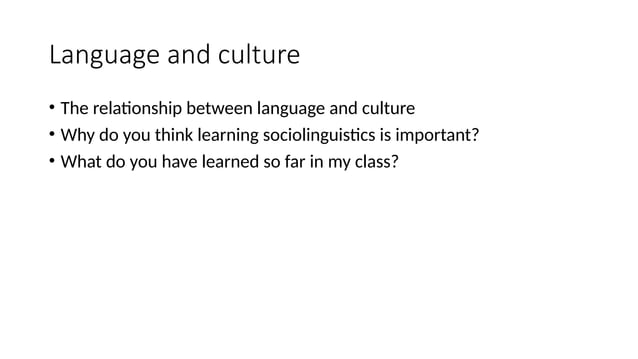 Introduction to Sociolinguistics in English language teaching | PPTX