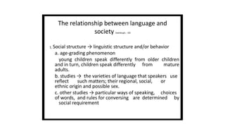 Introduction to Sociolinguistics in English language teaching | PPTX