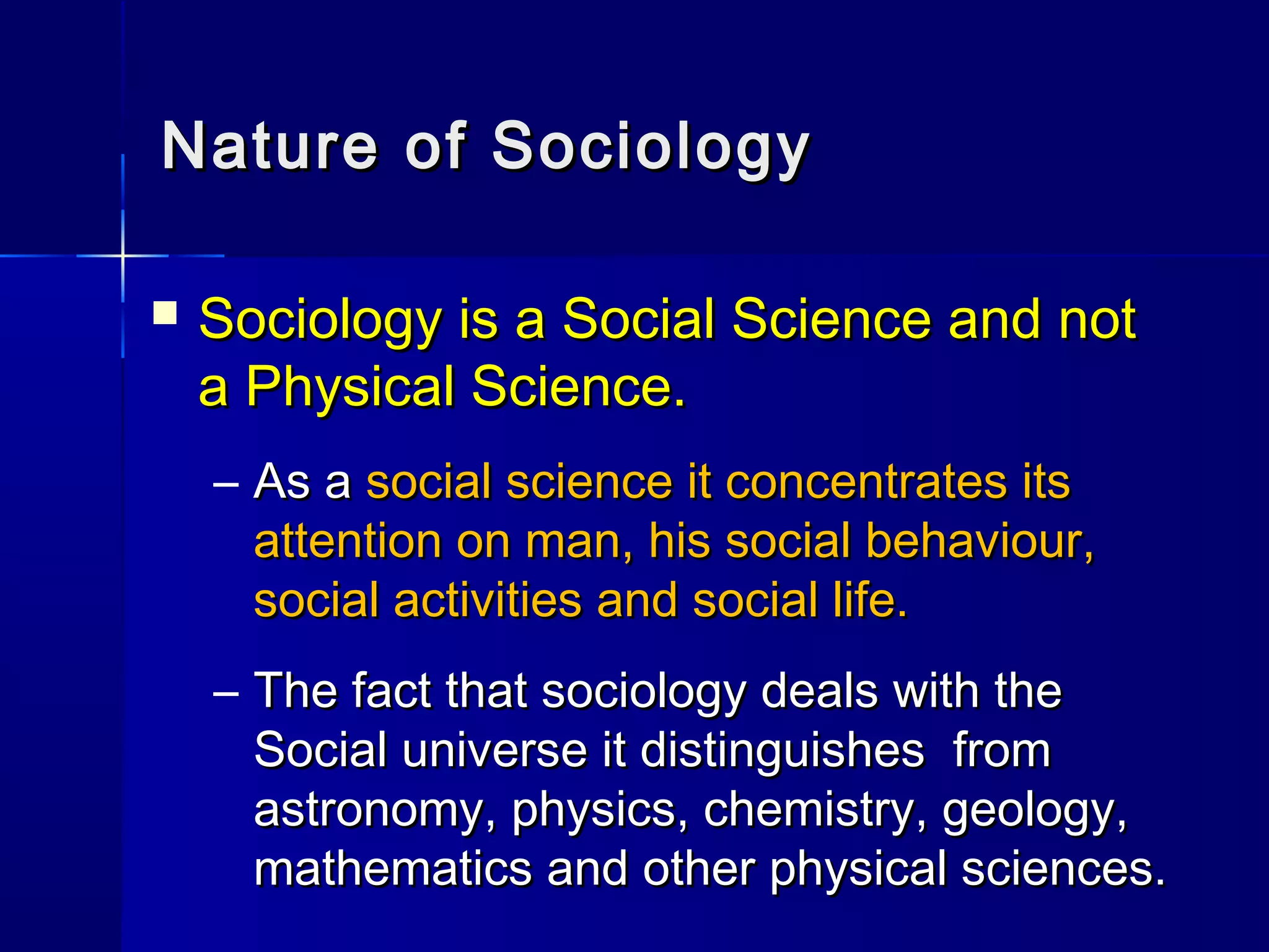 Introduction to sociology | PPT