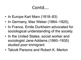 Introduction to sociology | PPTX