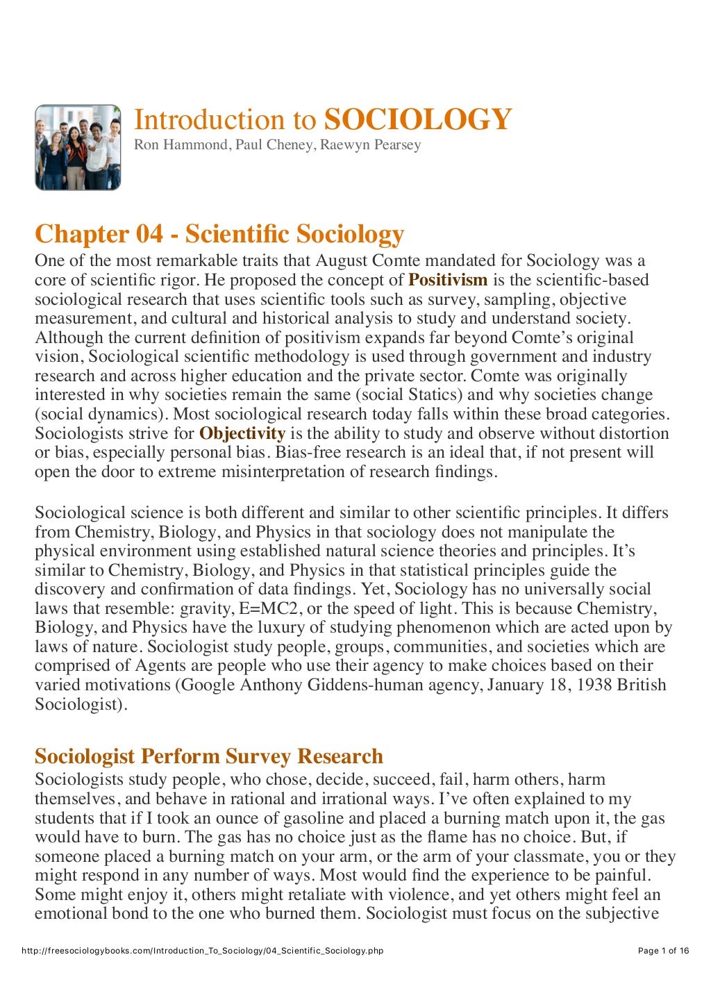 Introduction to sociology