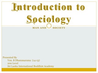 Introduction to sociology | PDF