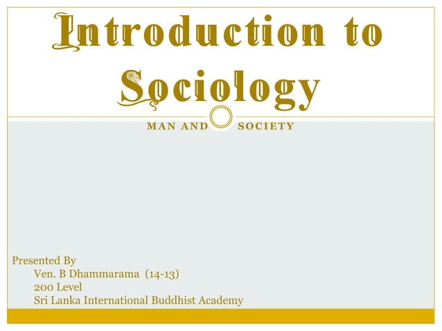 Introduction to sociology | PDF