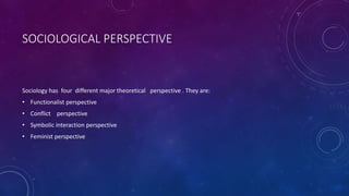 Introduction to sociology | PPT