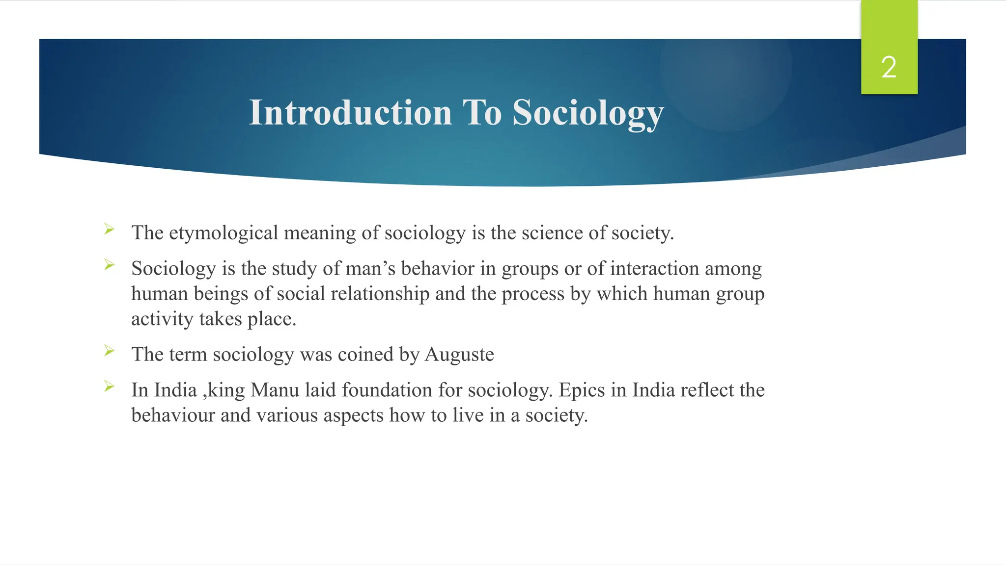 Introduction to sociology - PowerPoint Presentation | PPTX