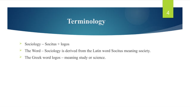 Introduction to sociology - PowerPoint Presentation | PPTX