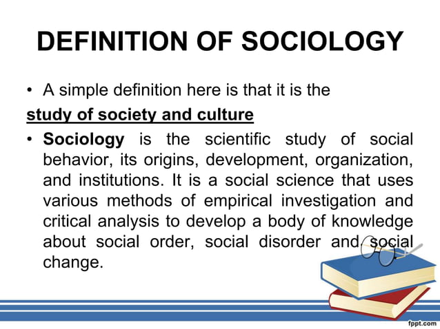 Introduction to sociology 1 | PPT