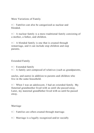Introduction to Sociology Lesson 11 Family as a Social Ins.docx ...
