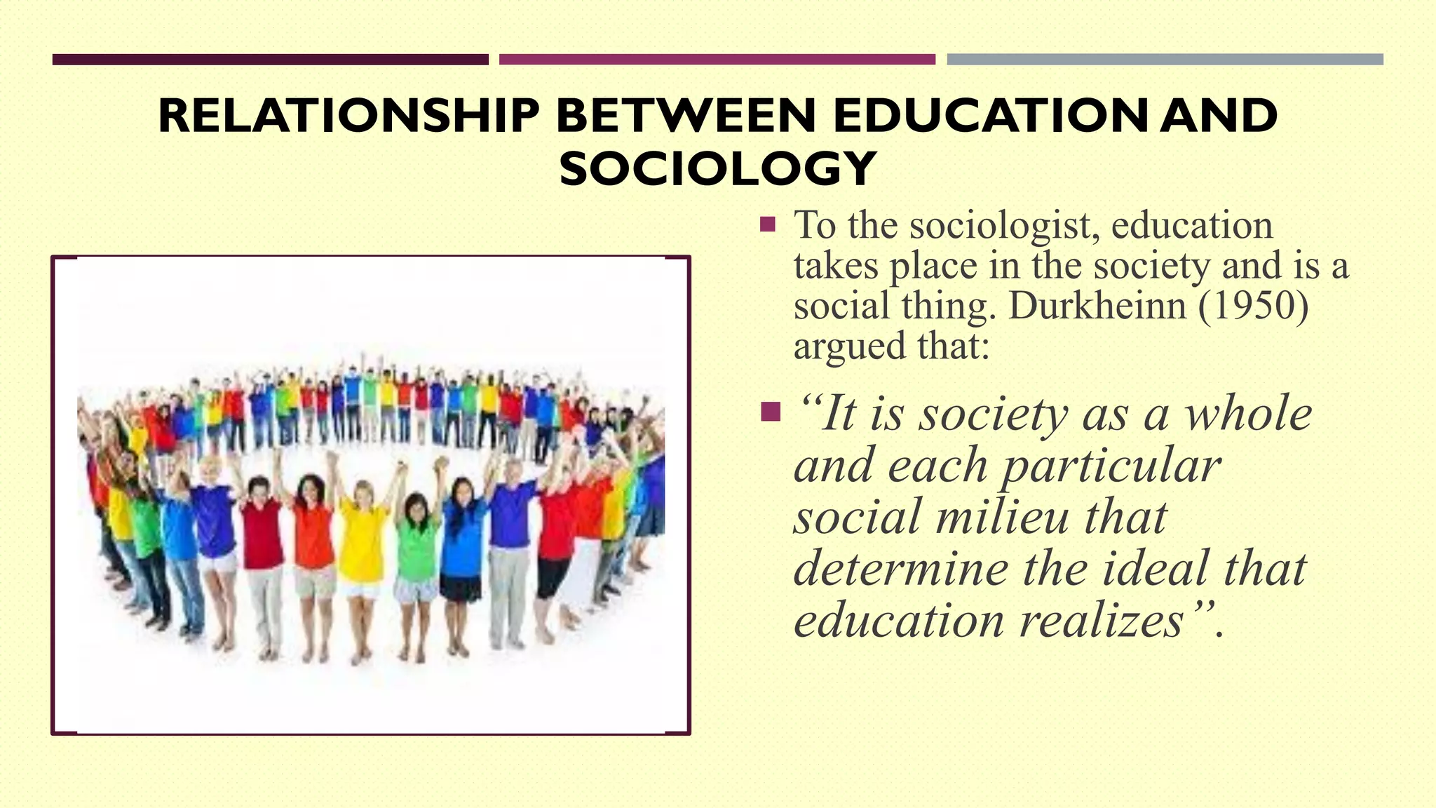 Introduction to sociology of education | PDF
