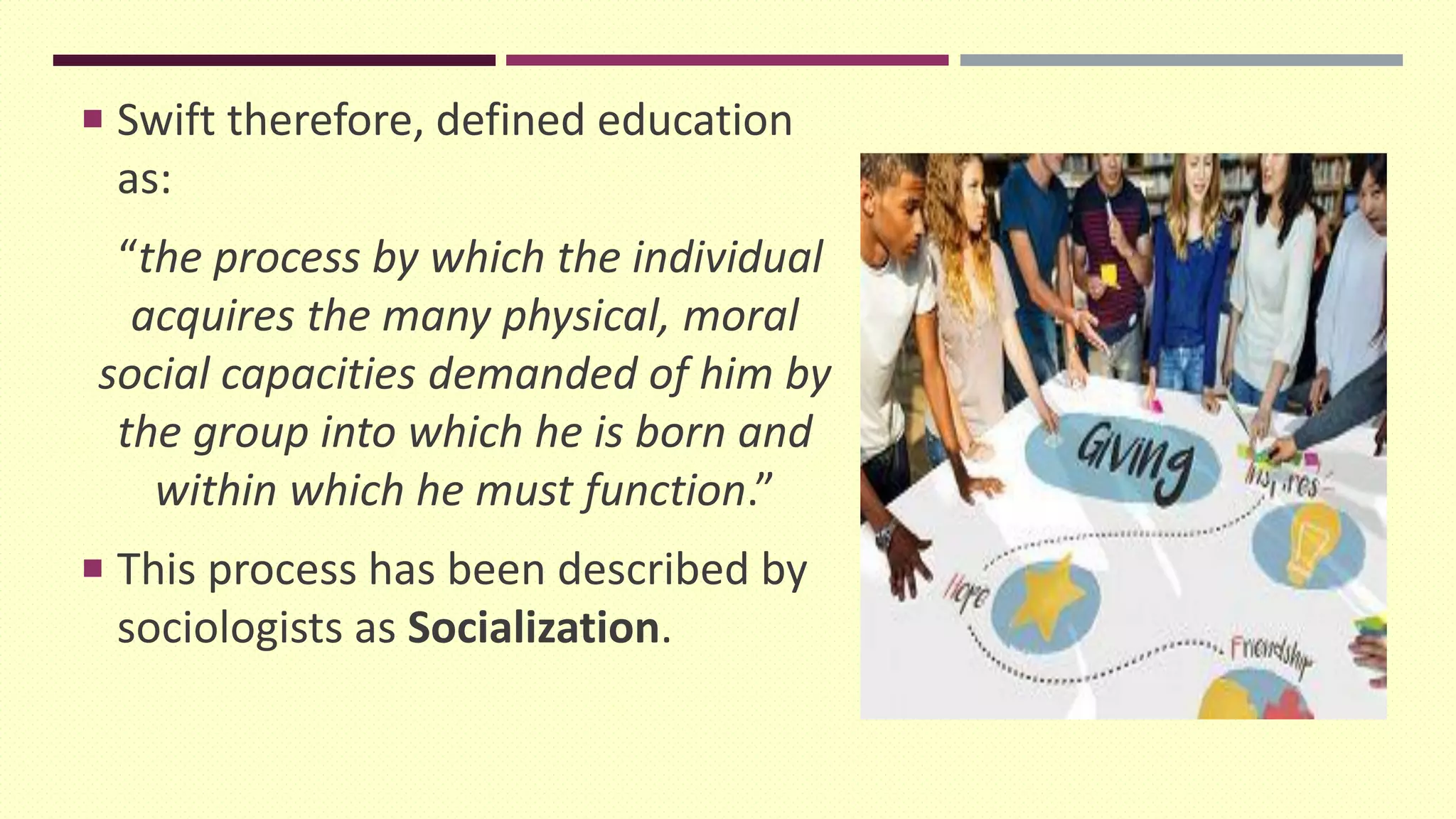 Introduction to sociology of education | PDF