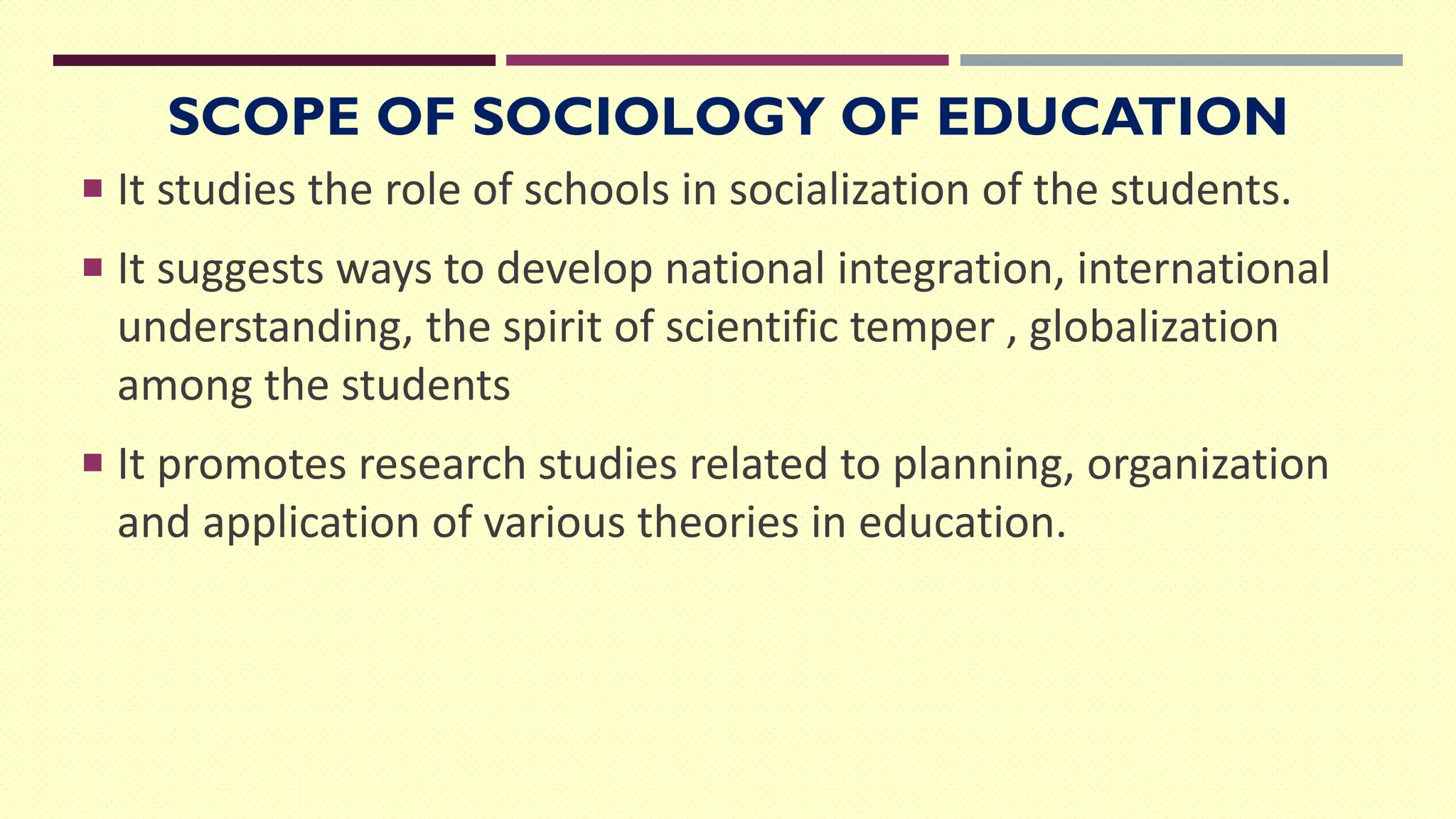 Introduction to sociology of education | PDF