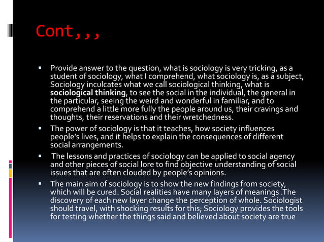 Introduction to sociology ppt shameem ahamad | PPT