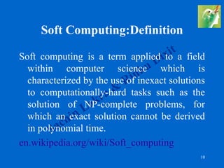 Introduction to soft computing | PPT