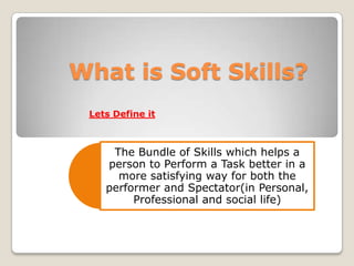 Introduction to soft skill | PPTX