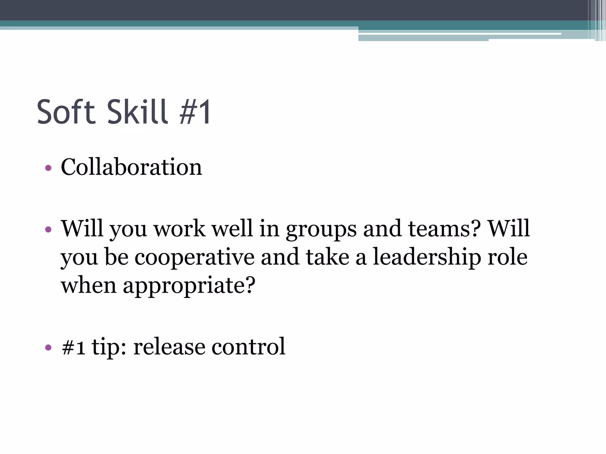 Introduction to soft skills webinar | PPT