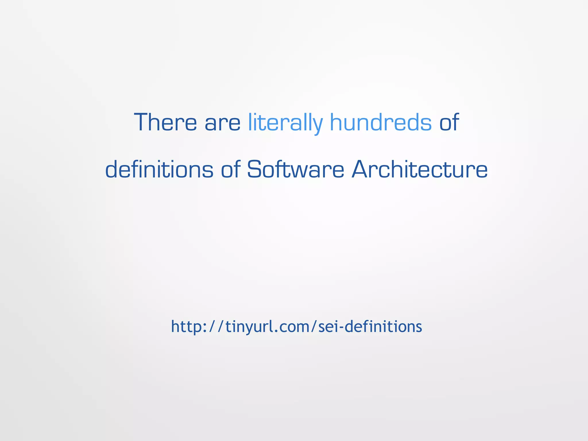 Introduction to Software Architecture | PPT