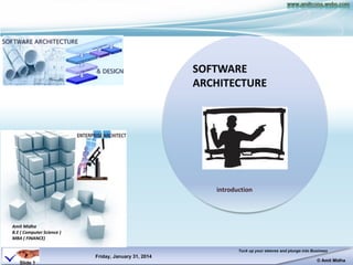 INTRODUCTION TO SOFTWARE ARCHITECTURE-TRAINING WORKSHOP | PDF