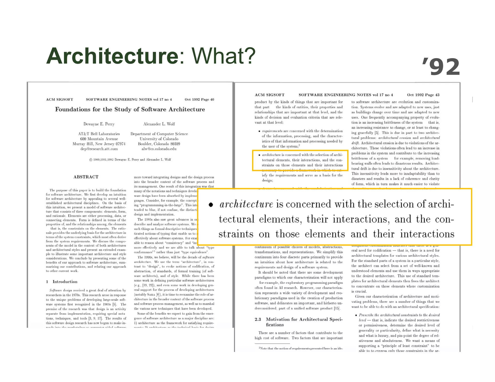Introduction to Software Architecture | PDF | Computing | Technology & Computing