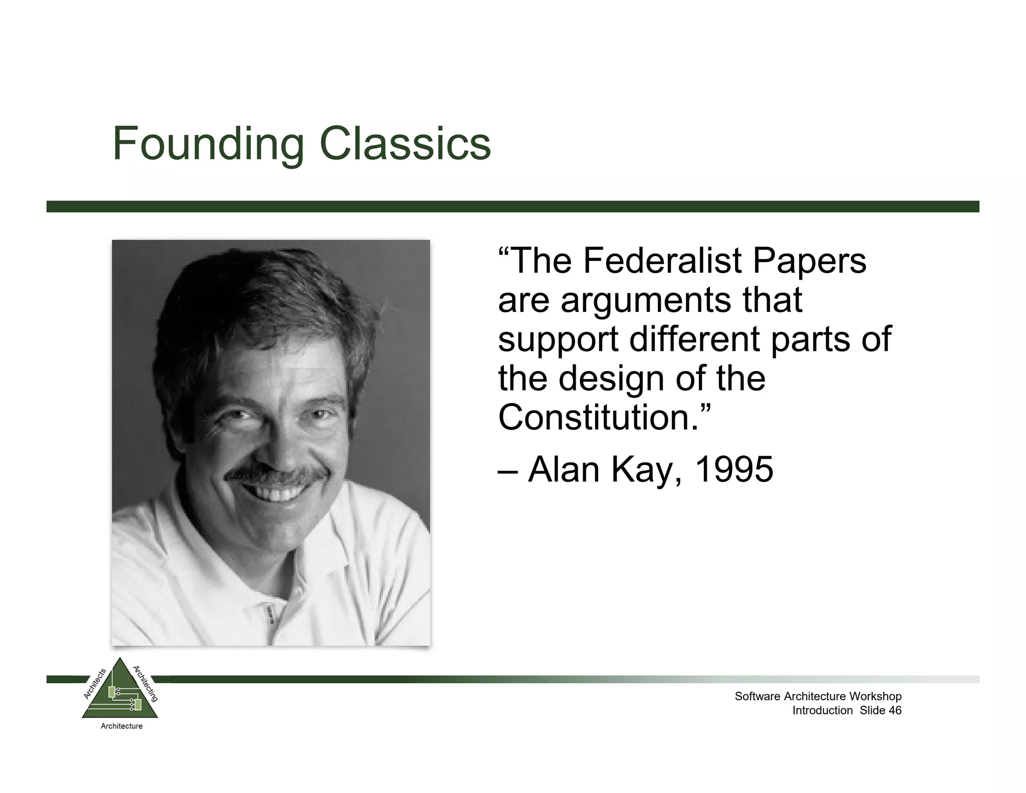 Introduction to Software Architecture | PDF | Computing | Technology ...