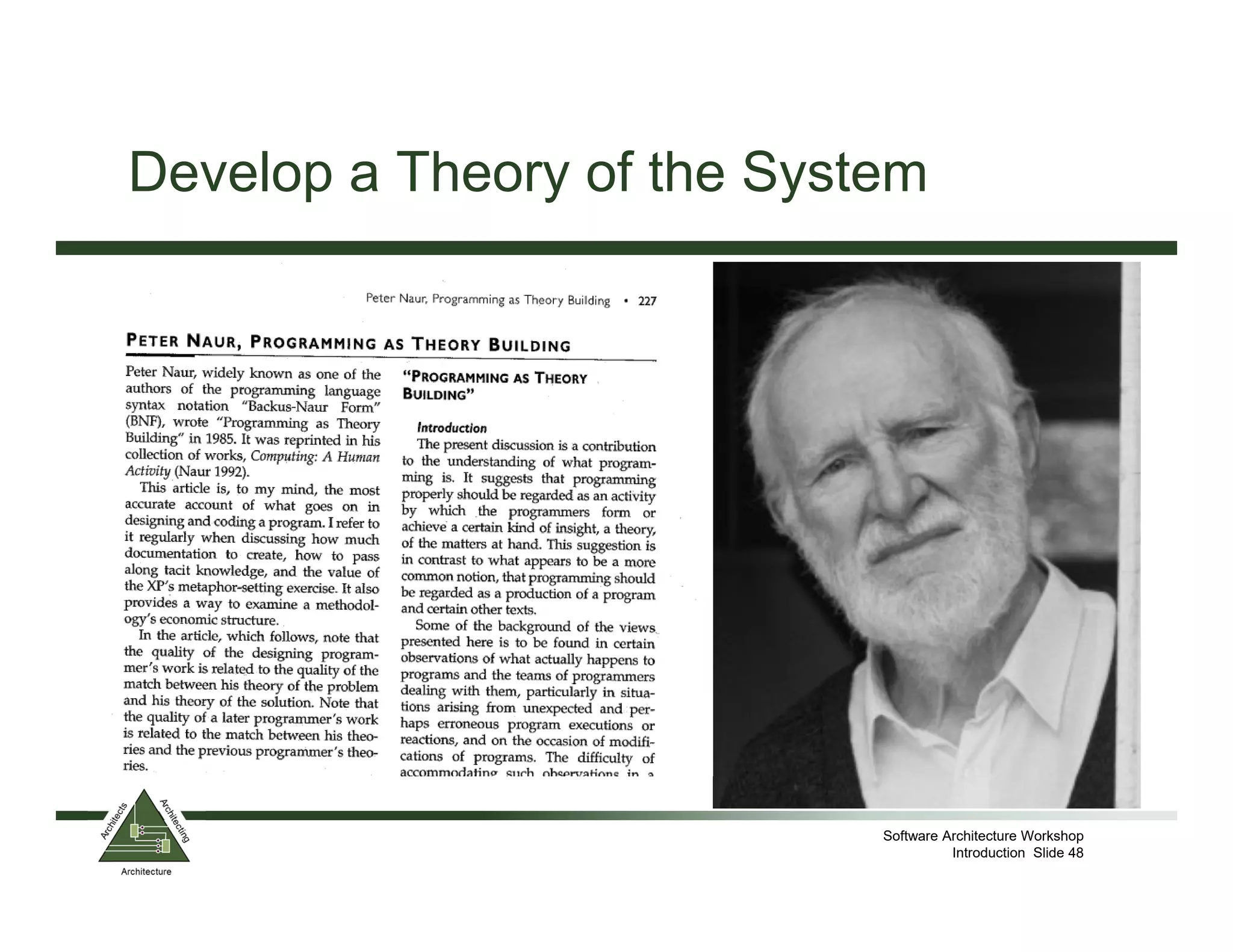 Introduction to Software Architecture | PDF | Computing | Technology & Computing