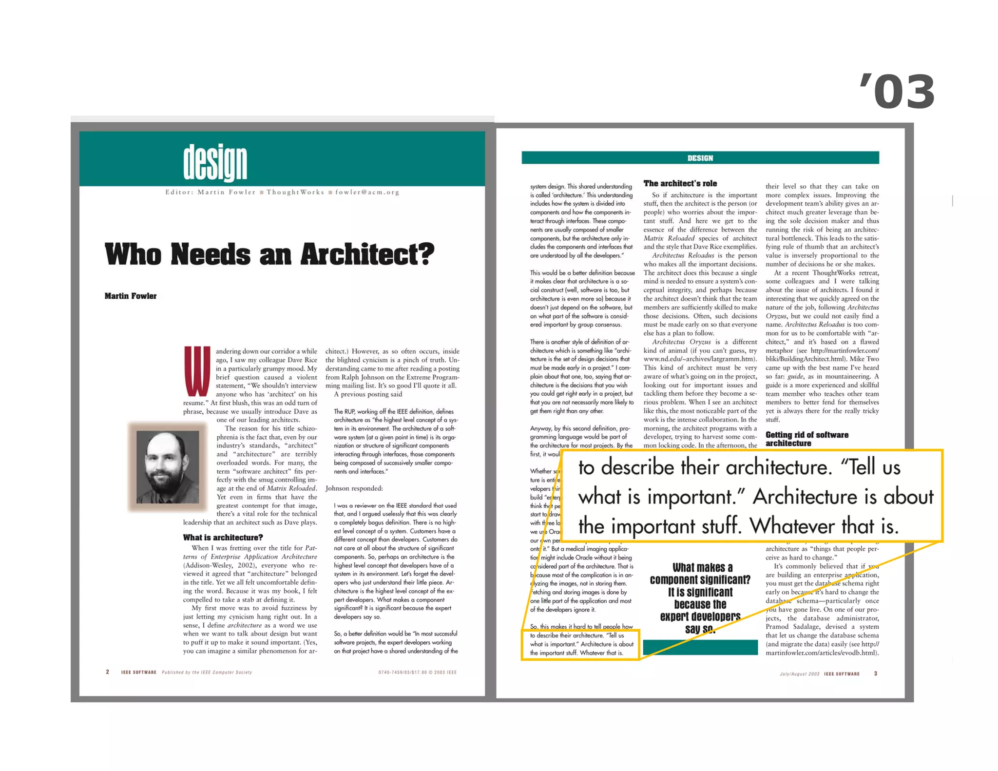 Introduction to Software Architecture | PDF | Computing | Technology & Computing