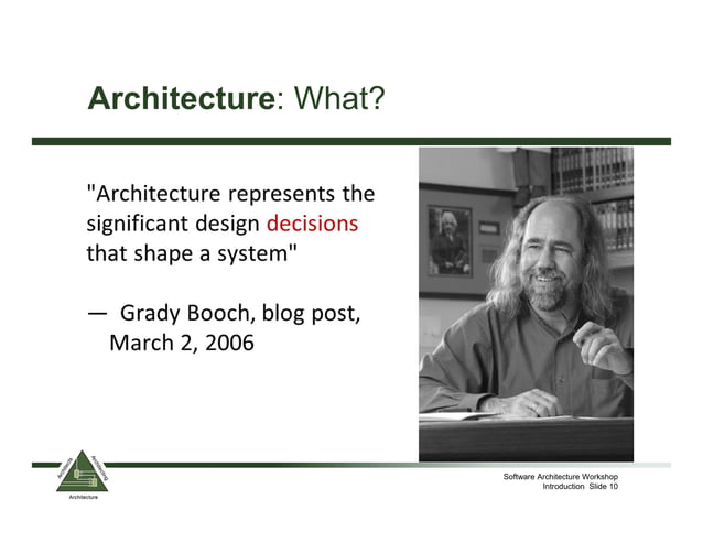 Introduction to Software Architecture | PDF | Computing | Technology & Computing