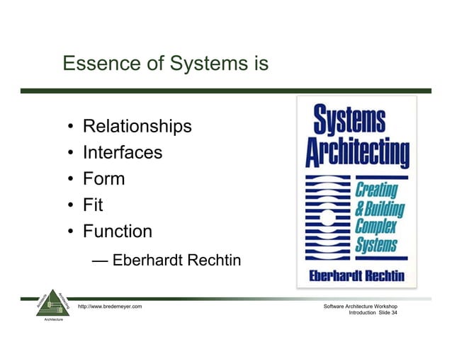 Introduction to Software Architecture | PDF | Computing | Technology ...