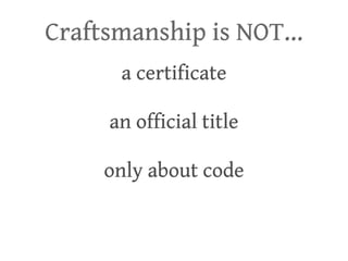 Introduction to software craftsmanship | ODP