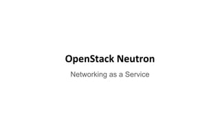 Introduction to Software Defined Networking and OpenStack Neutron | PPT