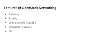 Introduction to Software Defined Networking and OpenStack Neutron | PPT