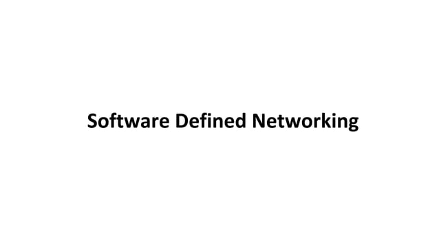 Introduction To Software Defined Networking And Openstack Neutron Ppt