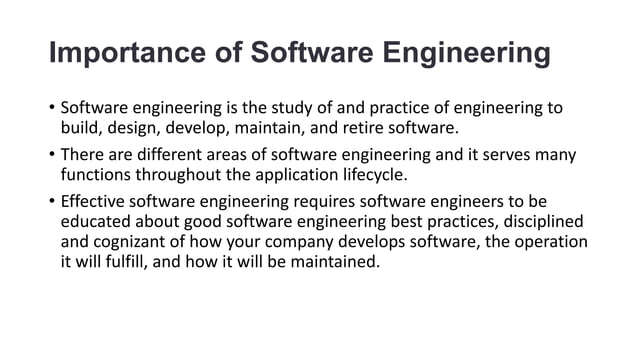 Introduction to Software Development Life Cycle.pptx | Operating Systems | Computer Software and ...
