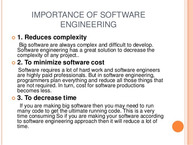 Introduction To Software Engineering Components Characteristics A…