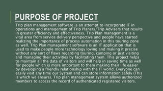 Trip plane Management | PPT