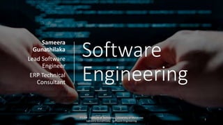 IT1204- Introduction to software engineering - L1 | PPTX