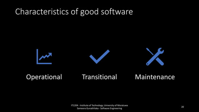 IT1204- Introduction to software engineering - L1 | PPTX
