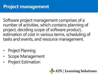 Introduction to software project management for windows | PPT