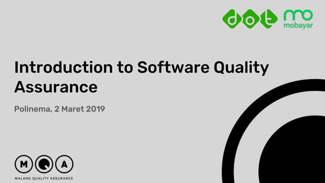 Introduction to software quality assurance | PPT Introduction to software quality assurance | PPT