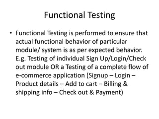 Introduction to software testing | PPTX