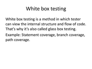 Introduction to software testing | PPTX
