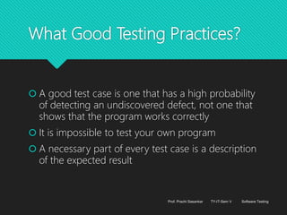I ntroduction to software testing part1 | PPT